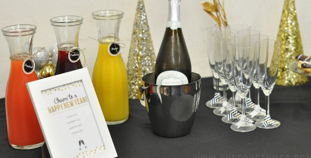 How to Style a Bubbly Bar (Plus Free Printables)