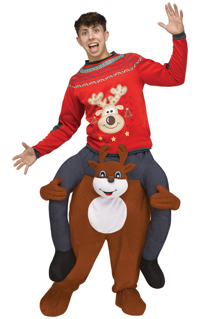 Carry Me Reindeer Adult Costume – Pure Costumes