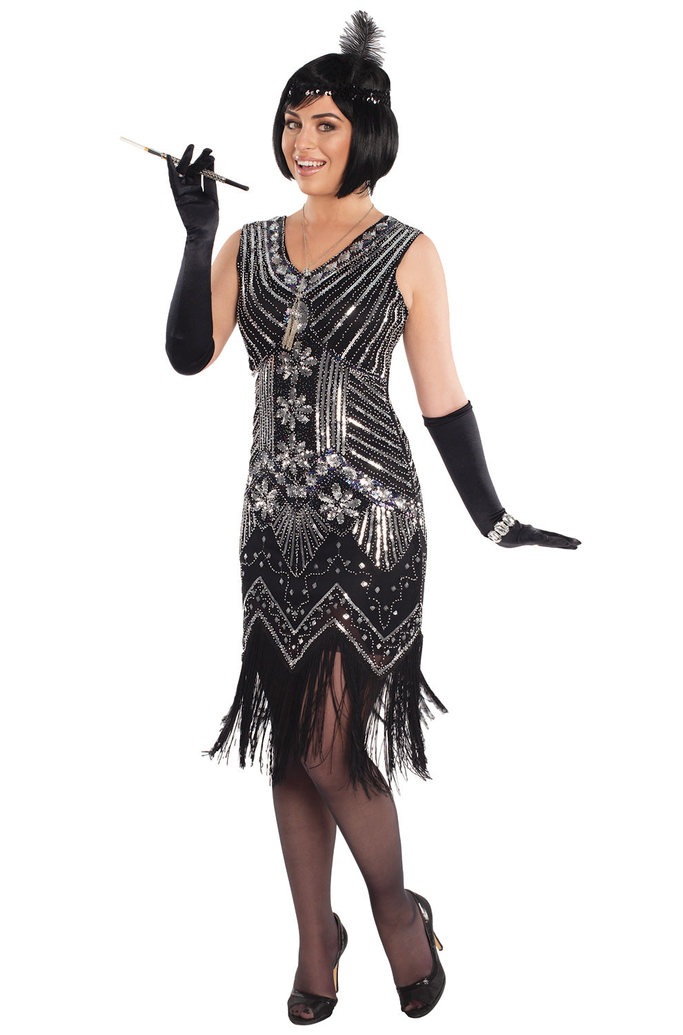 Silver Screen Flapper Adult Costume (M/L) – Pure Costumes