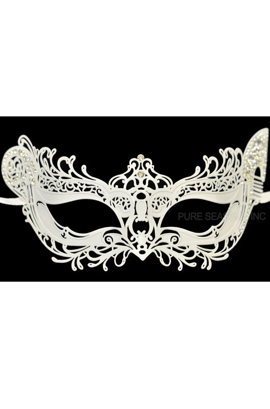 Winged Angel Venetian Mask (White) – Pure Costumes