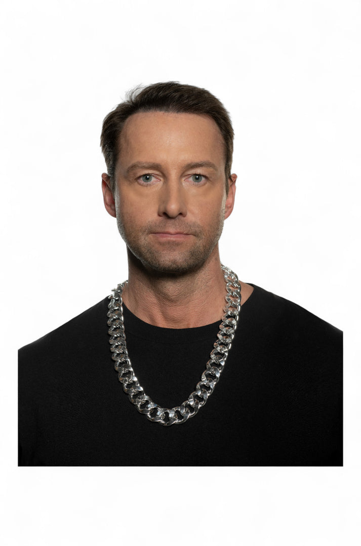 Large Hip Hop Chain Necklace (Silver) – Pure Costumes