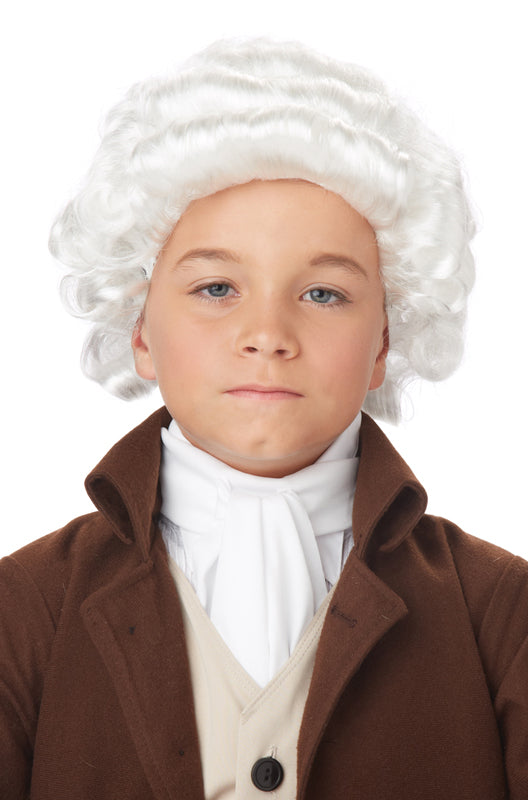 Child Colonial Man Wig (White) - PureCostumes.com
