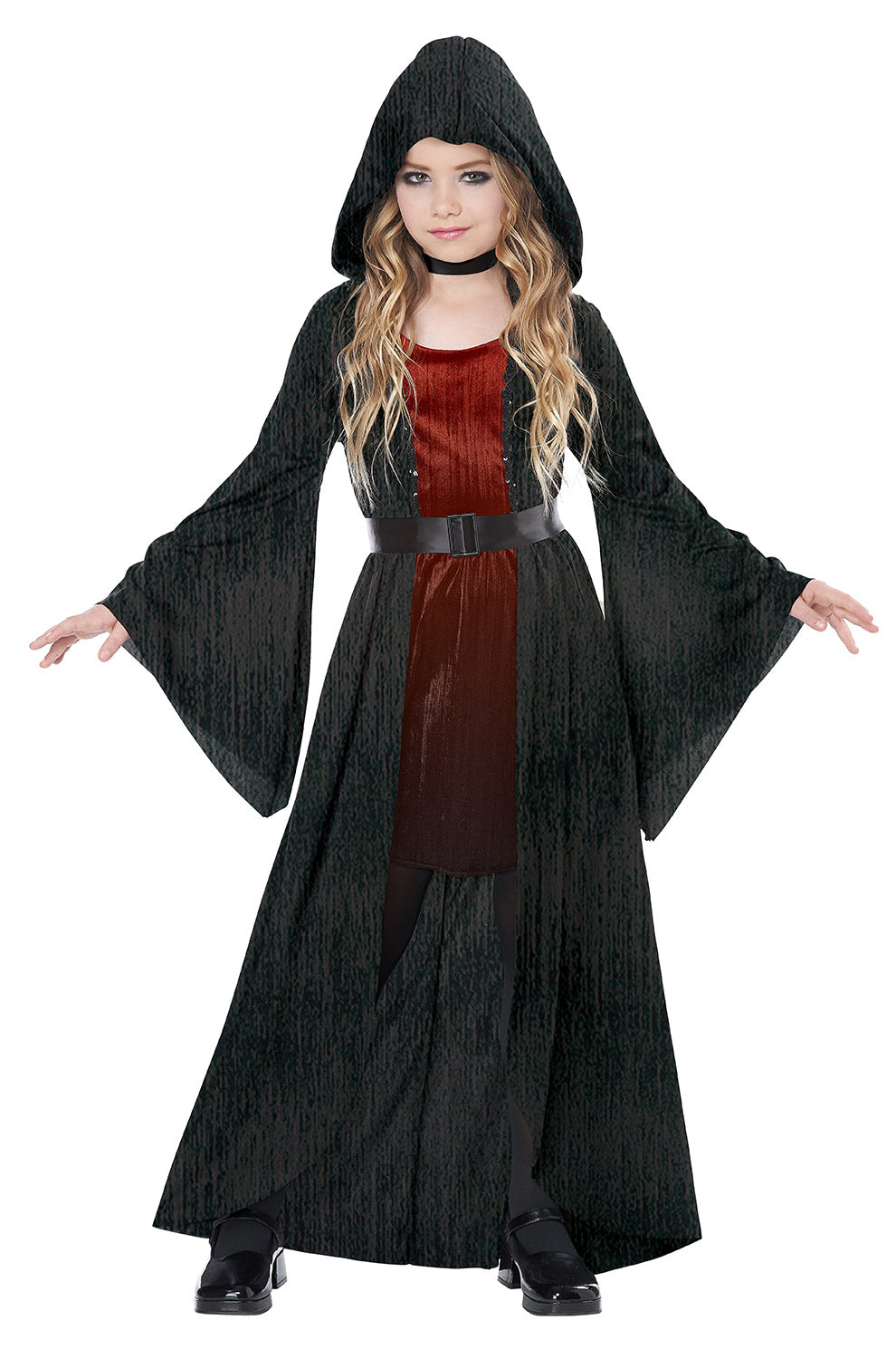 Hooded Vampire Dress Child Costume - PureCostumes.com