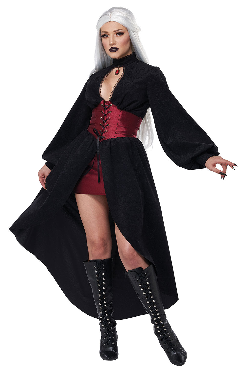 Vampire Corset Coat Adult Costume - PureCostumes.com