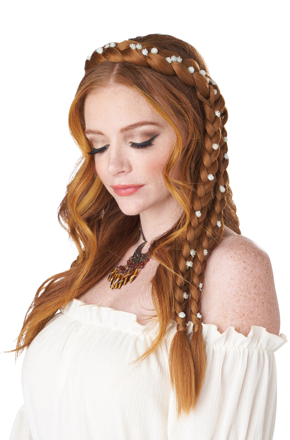 Halo Braids (Strawberry Blonde) - PureCostumes.com