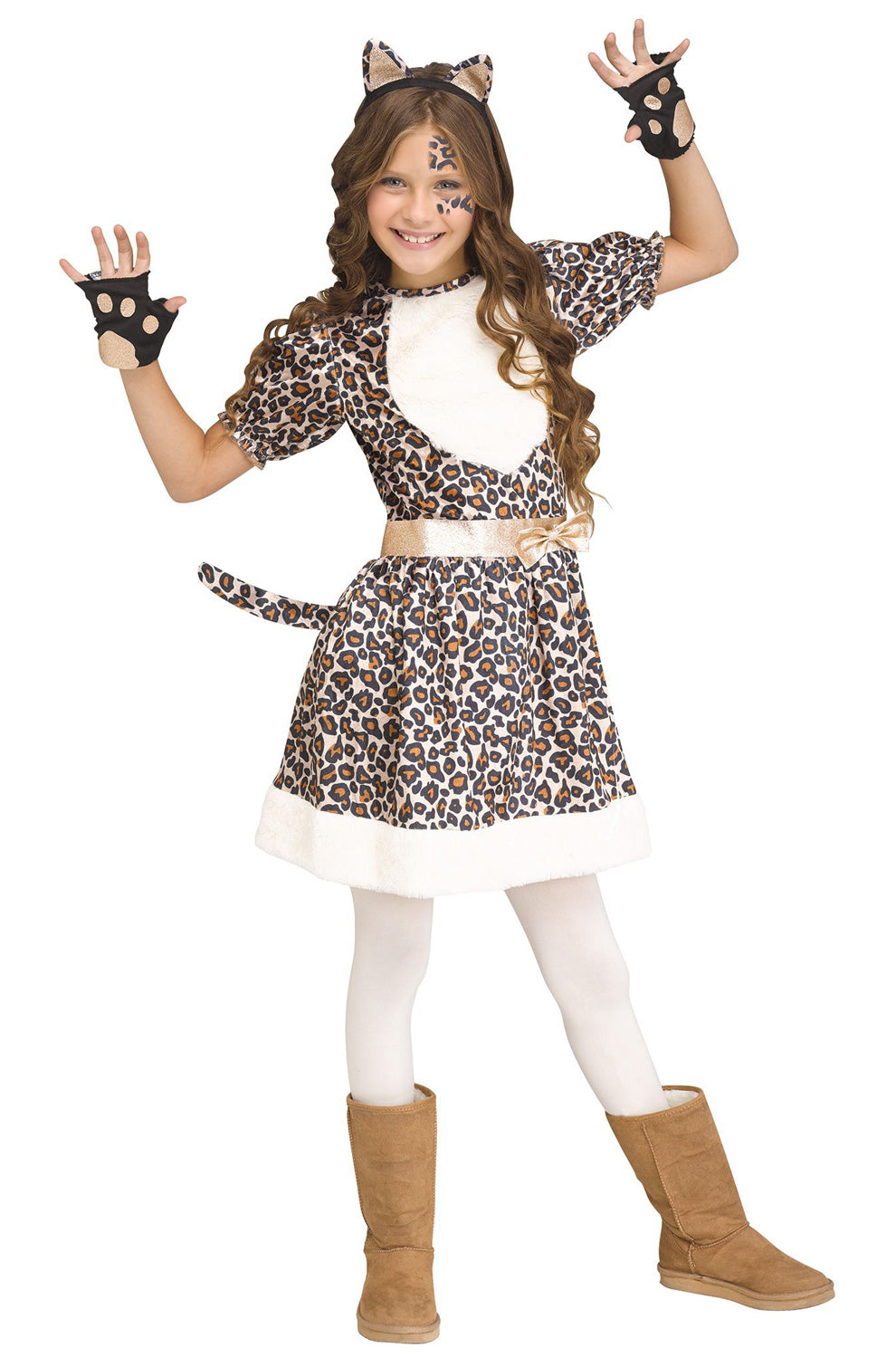 Rose Gold Leopard Child Costume - PureCostumes.com