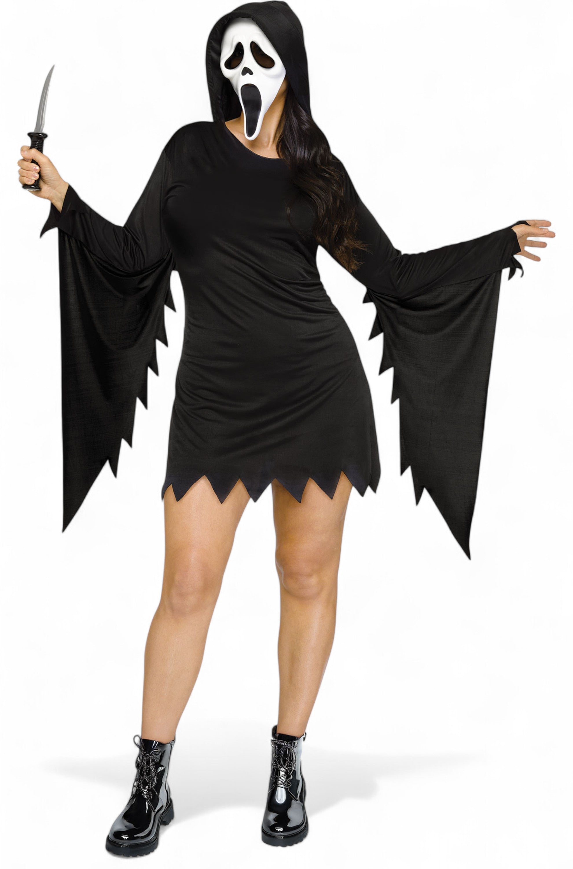 Sassy Ghost Face Plus Size Costume - PureCostumes.com