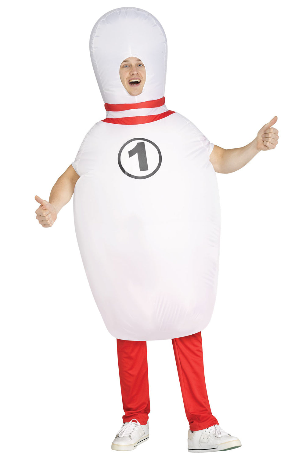 Inflatable Bowling Pin Adult Costume - PureCostumes.com