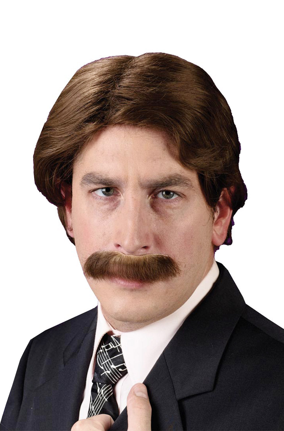 70s Man Wig and Moustache - PureCostumes.com