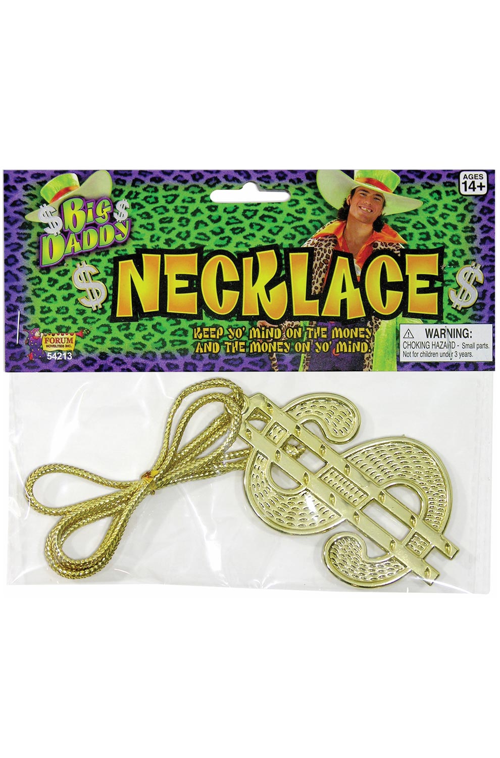 Big Daddy Dollar Necklace - PureCostumes.com