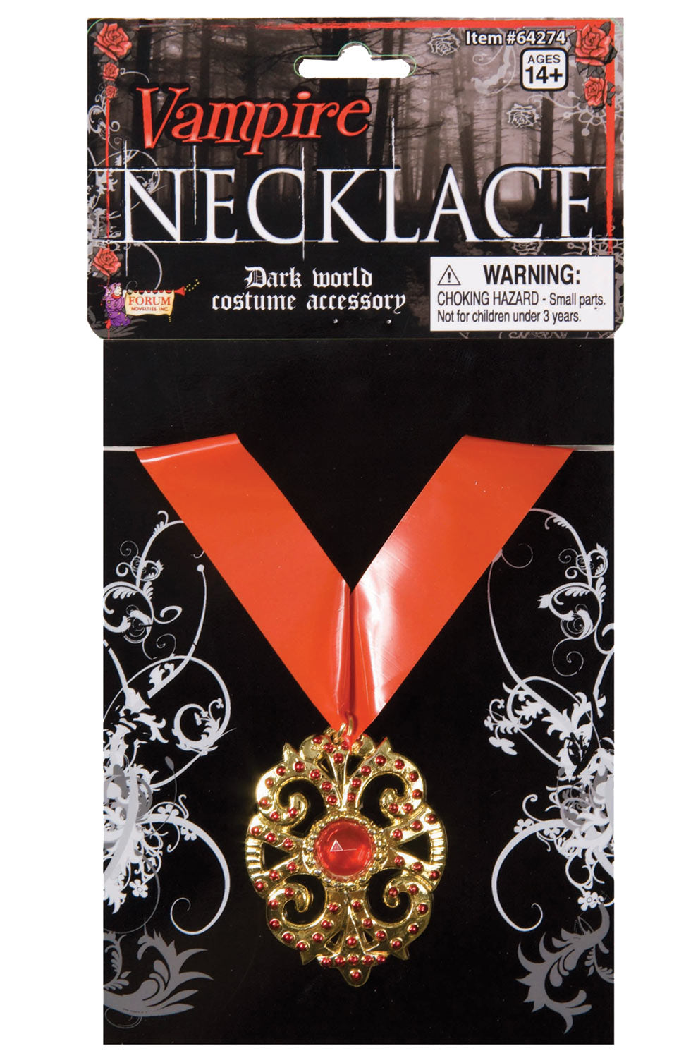 Vampire Medallion Necklace - PureCostumes.com