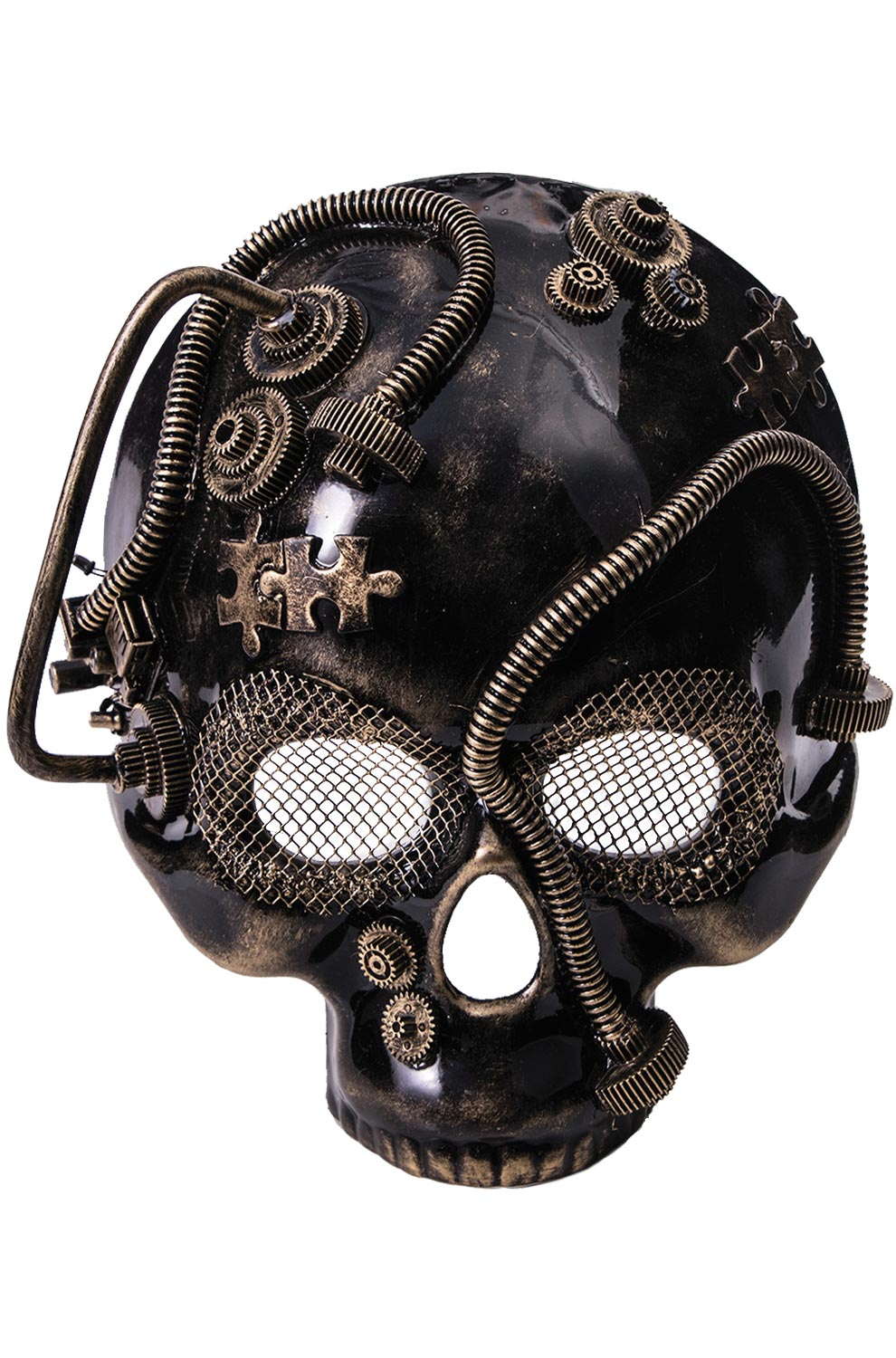 Industrial Skeleton Mask (Gold) - PureCostumes.com
