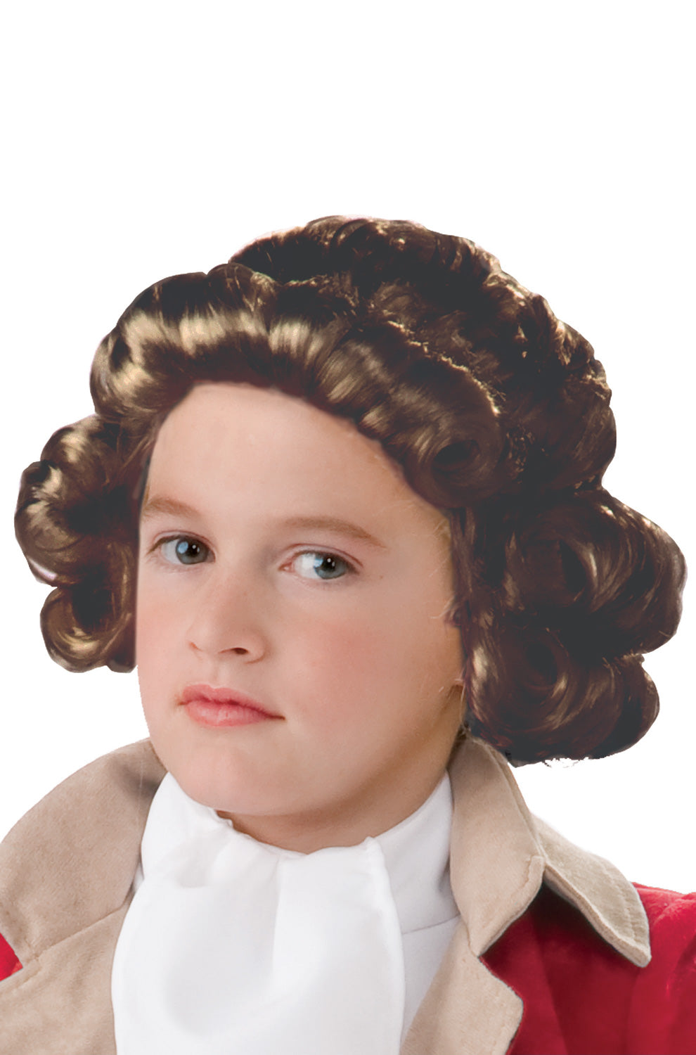 Child Colonial Boy Wig (Brown) - PureCostumes.com