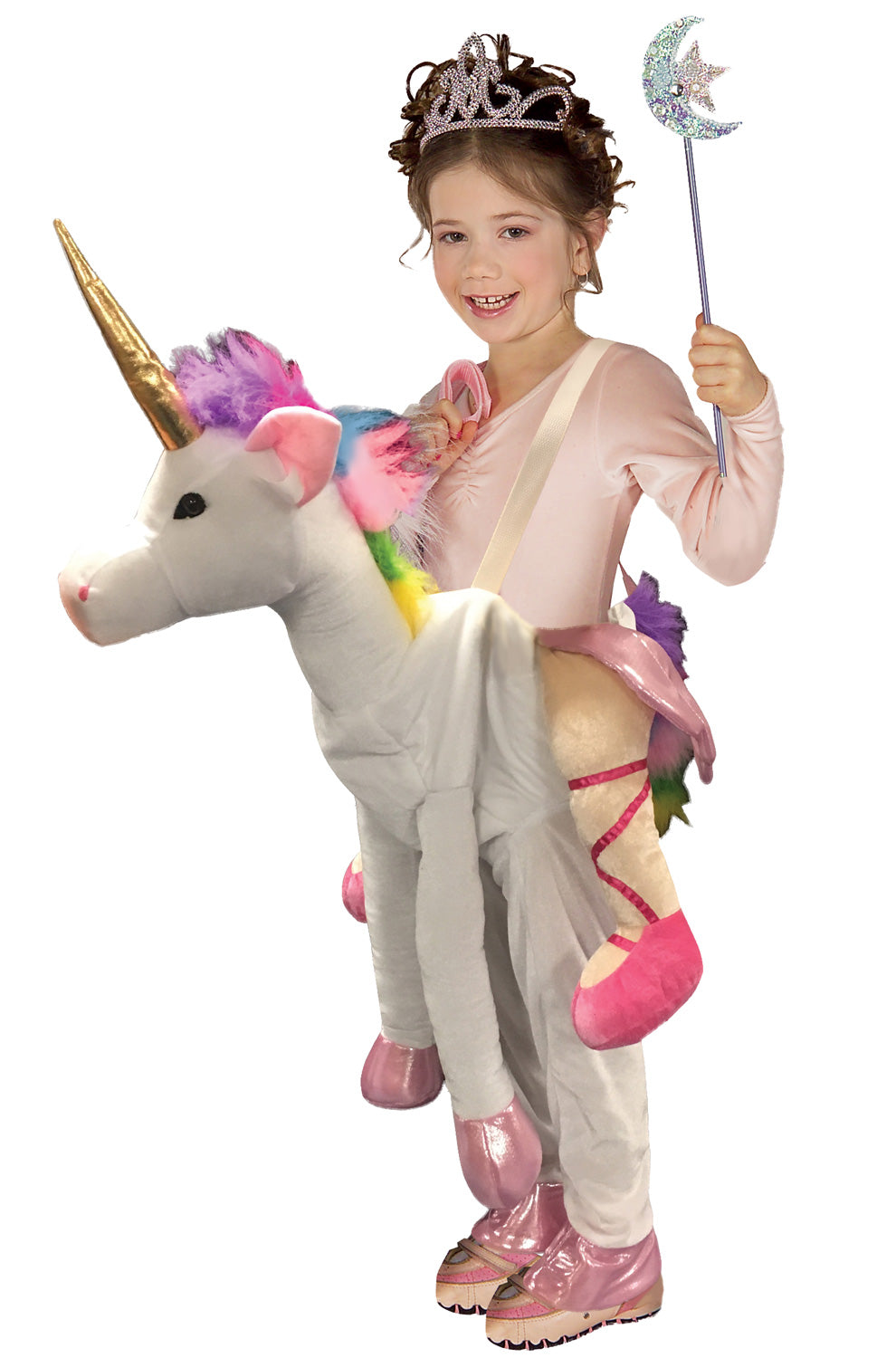 Ride on Unicorn Child Costume - PureCostumes.com