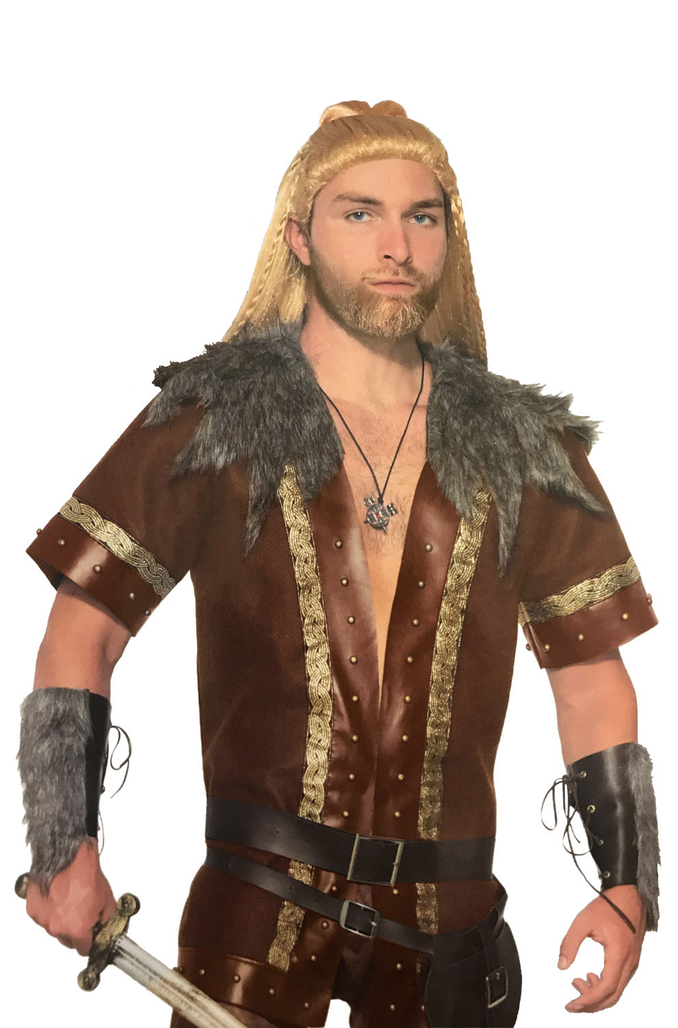 Viking Chieftan Coat Adult Costume - PureCostumes.com