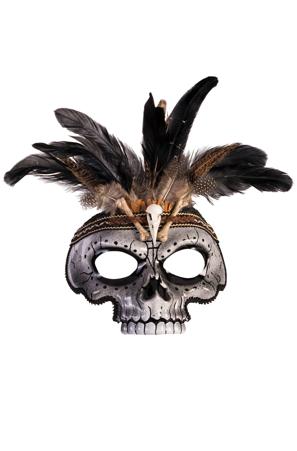 Male Skull Voodoo Mask - PureCostumes.com