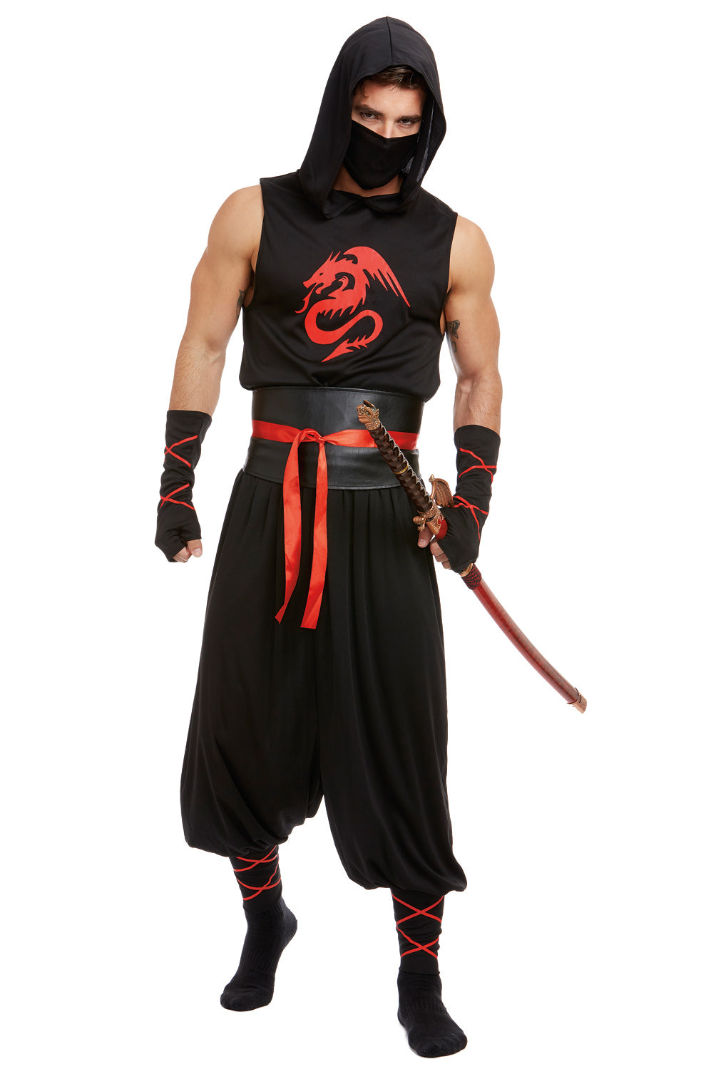 Dark Ninja Adult Costume - PureCostumes.com