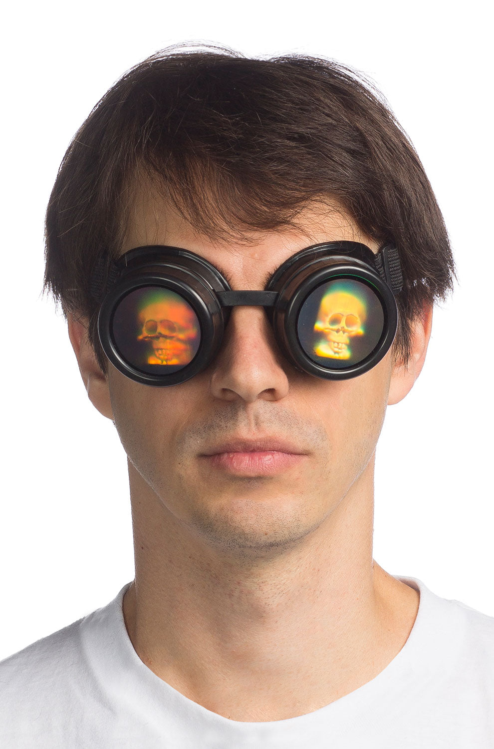 Holographic Steampunk Goggles - PureCostumes.com