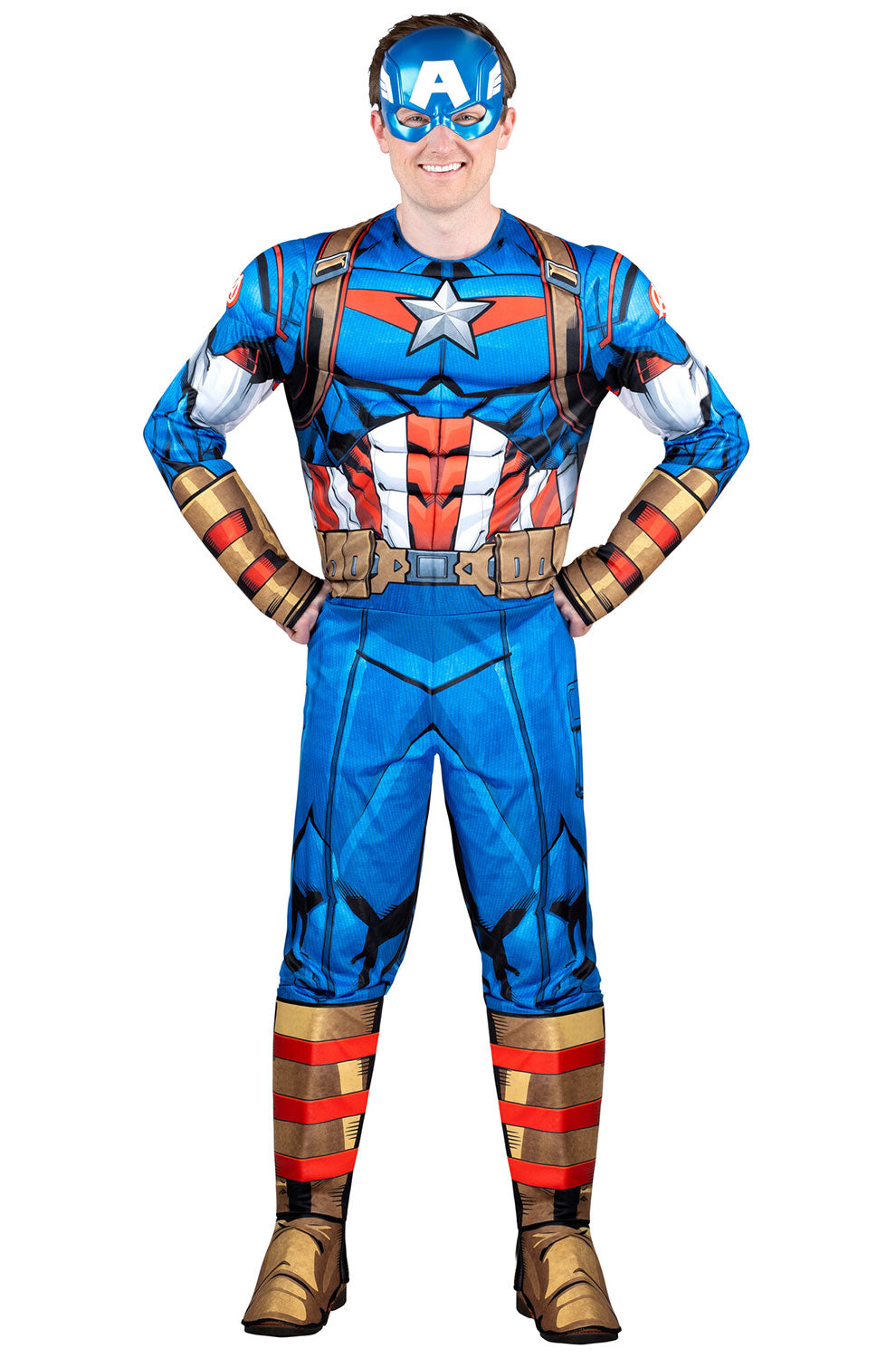 Captain America Adult Costume - PureCostumes.com