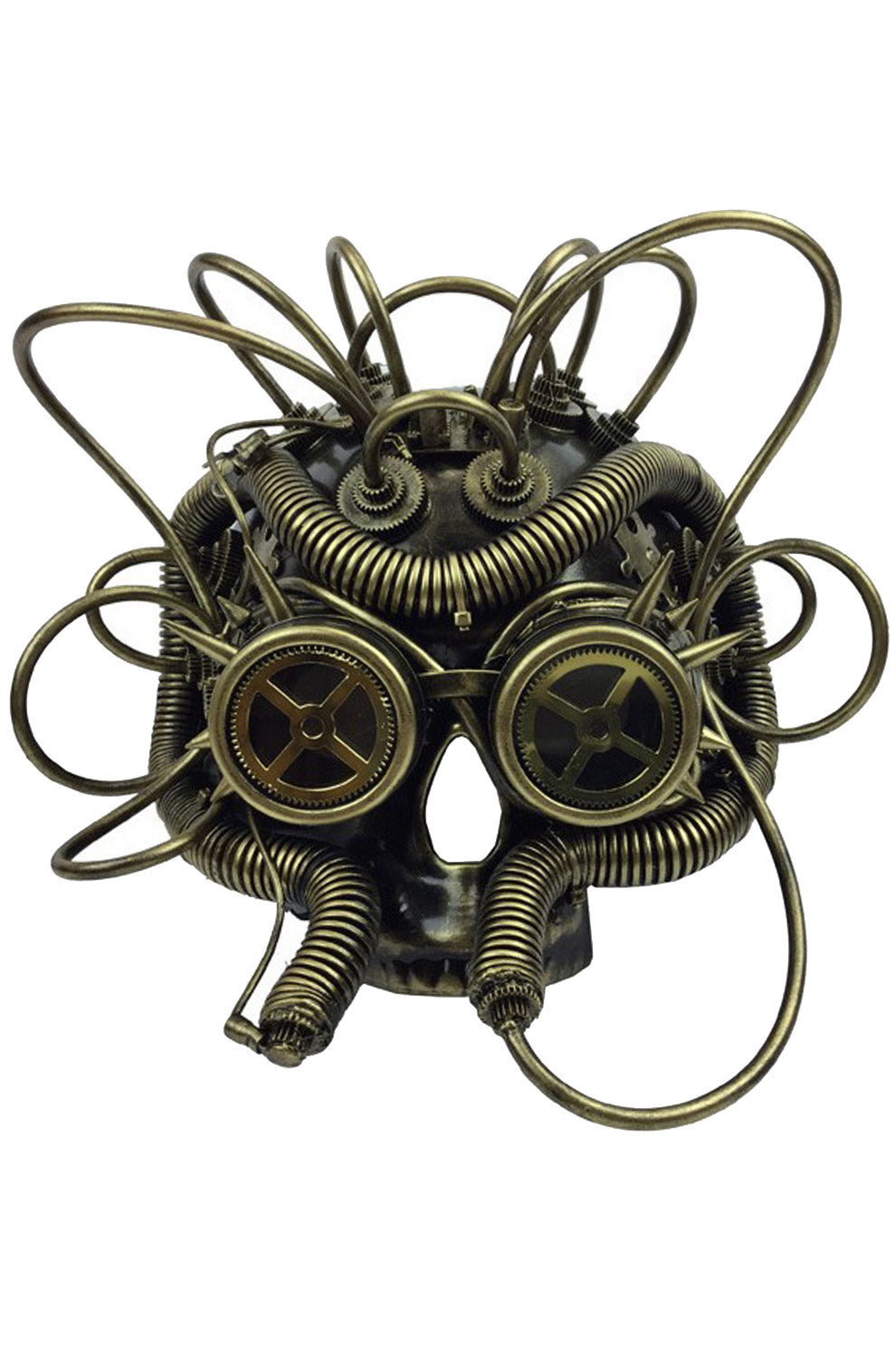 Robot Skull Mask (Gold) - PureCostumes.com