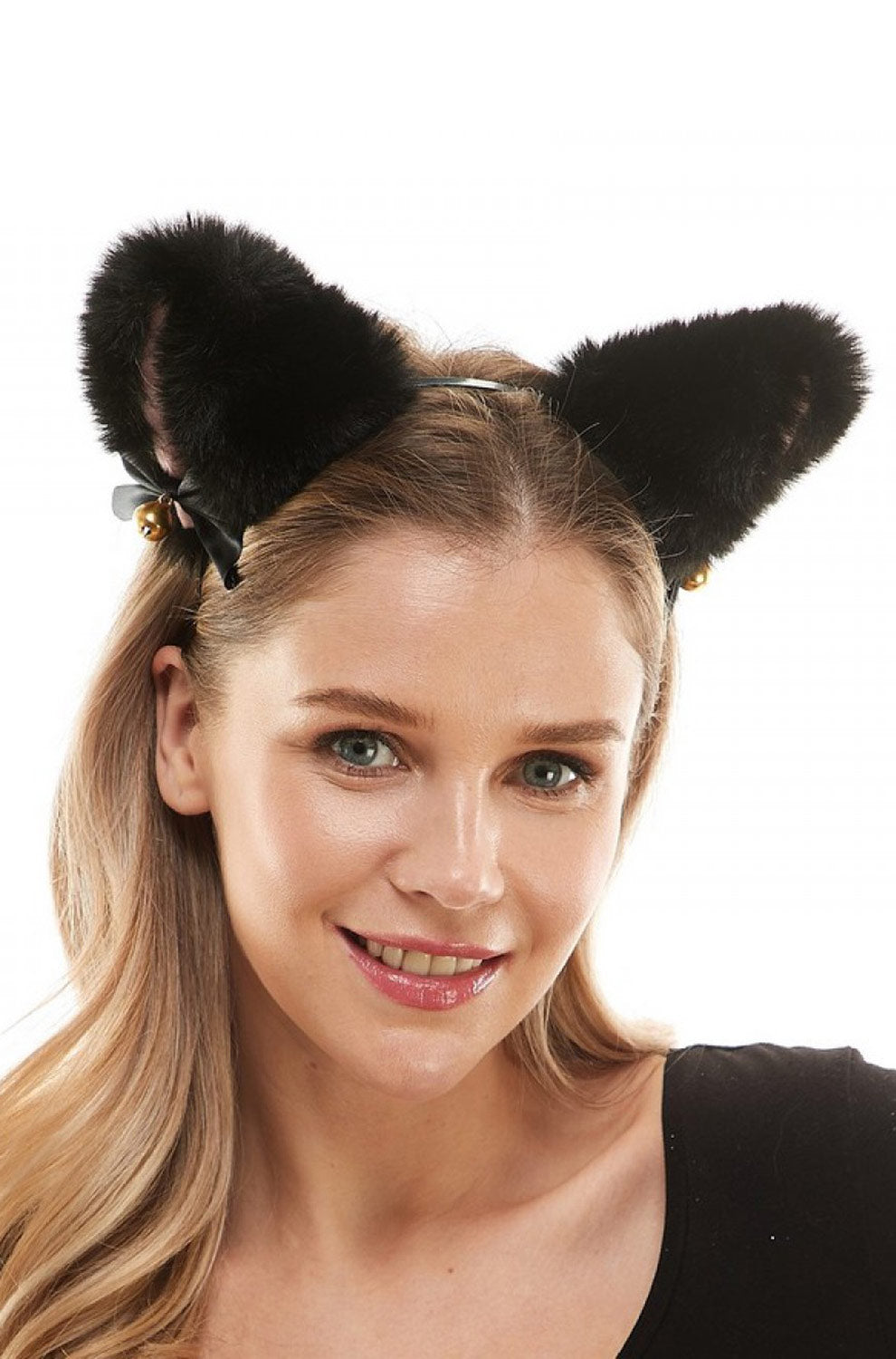 Black Cat Ears Headband - PureCostumes.com