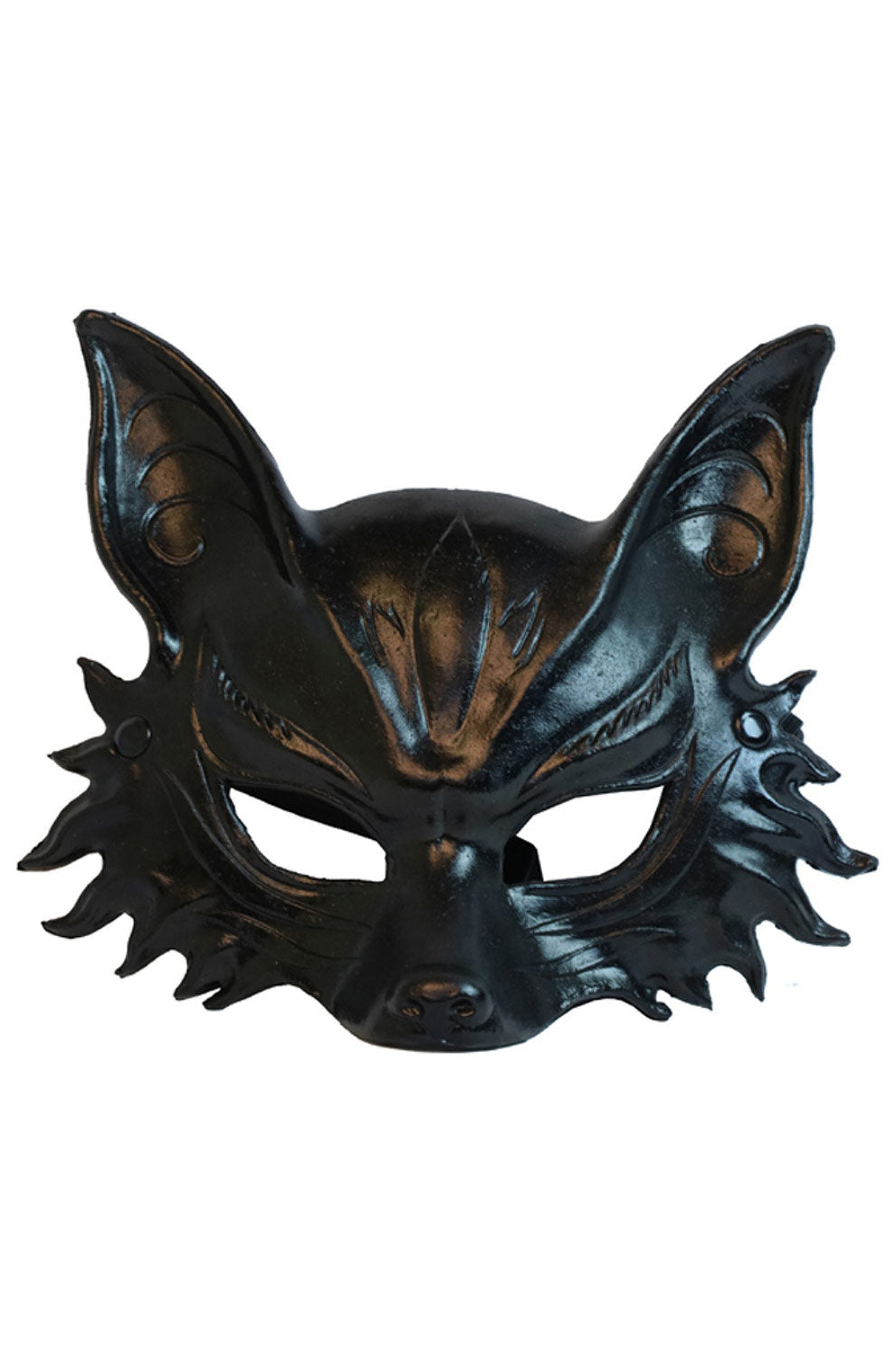 Midnight Fox Half Mask - PureCostumes.com