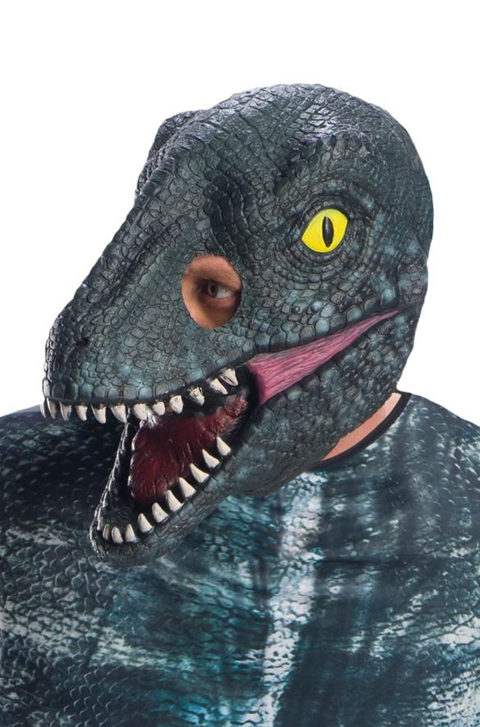 Velociraptor Blue 3/4 Adult Mask - PureCostumes.com