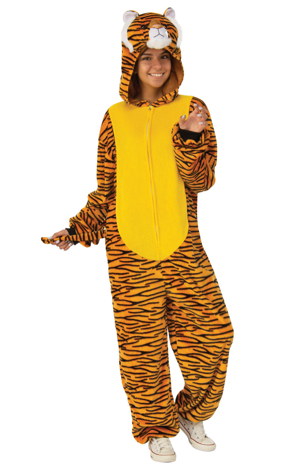 Orange Tiger Comfy-Wear Adult Costume - PureCostumes.com