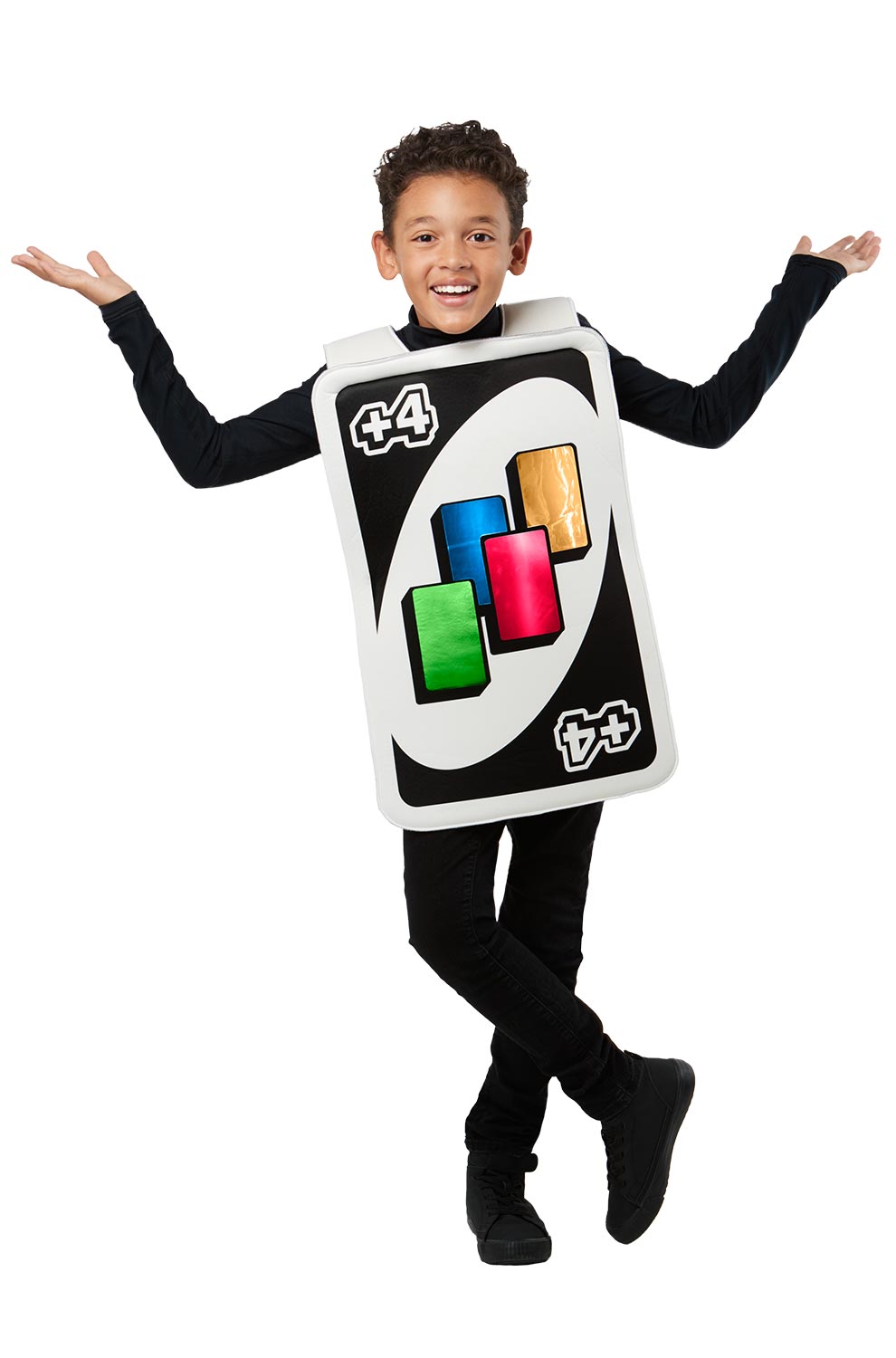 Uno Draw Four Card Child Costume PureCostumes uno-draw-four-card-child-costume-purecostumes