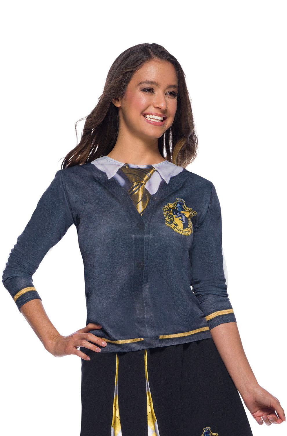 Hufflepuff Printed Top Adult Costume - PureCostumes.com