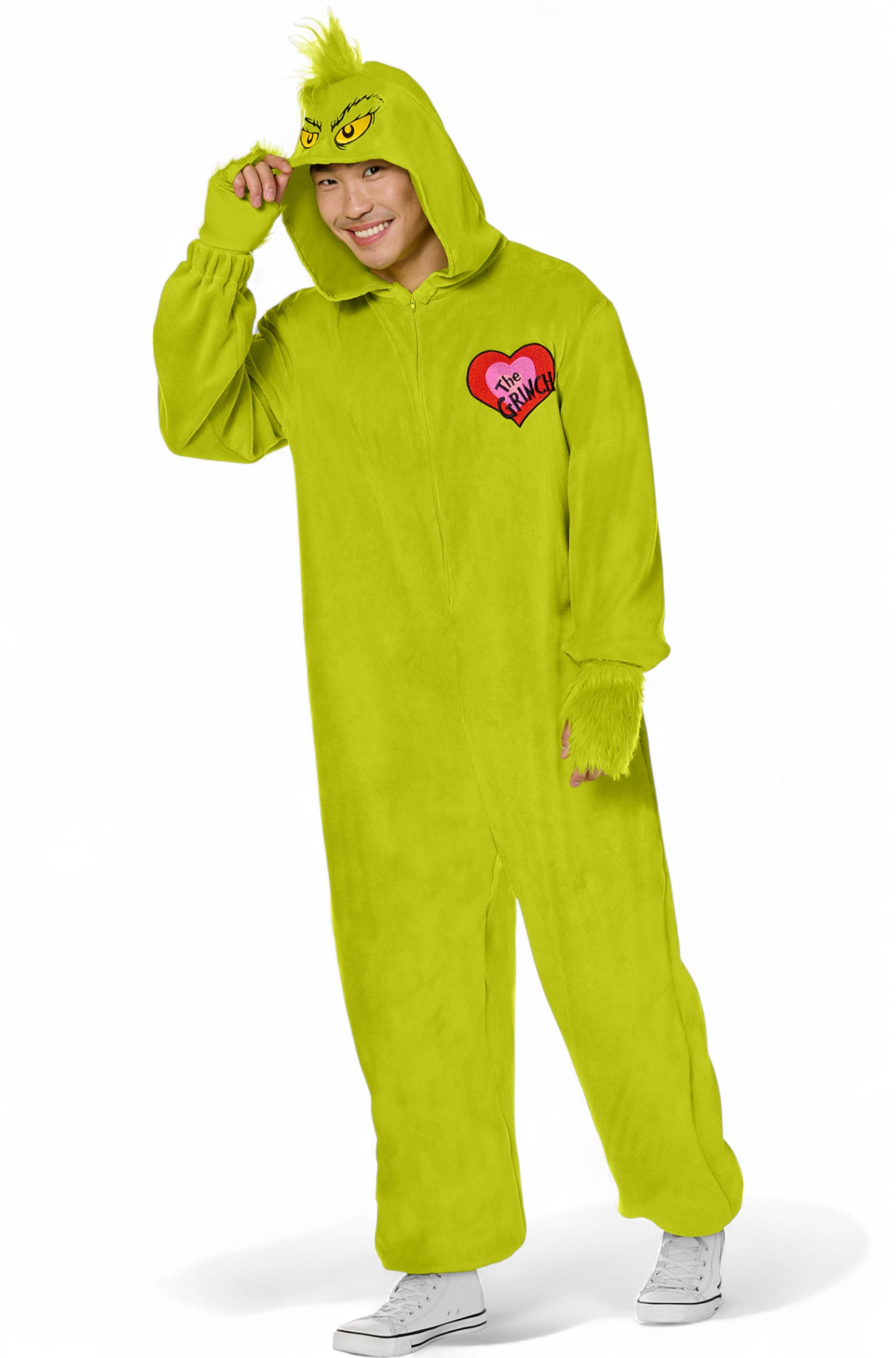 The Grinch Classic Jumpsuit Adult Costume - PureCostumes.com