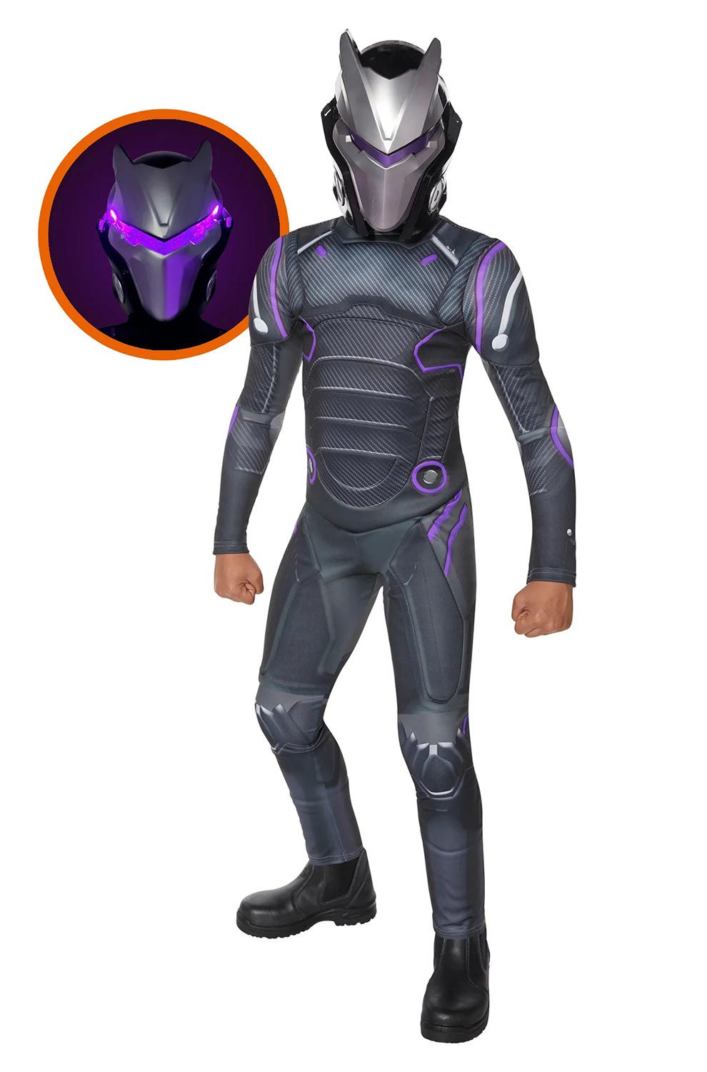 Fortnite Omega Purple Light-Up Child Costume - PureCostumes.com