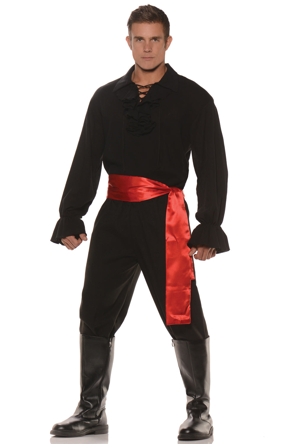 High Seas Bandit Black Adult Costume - PureCostumes.com